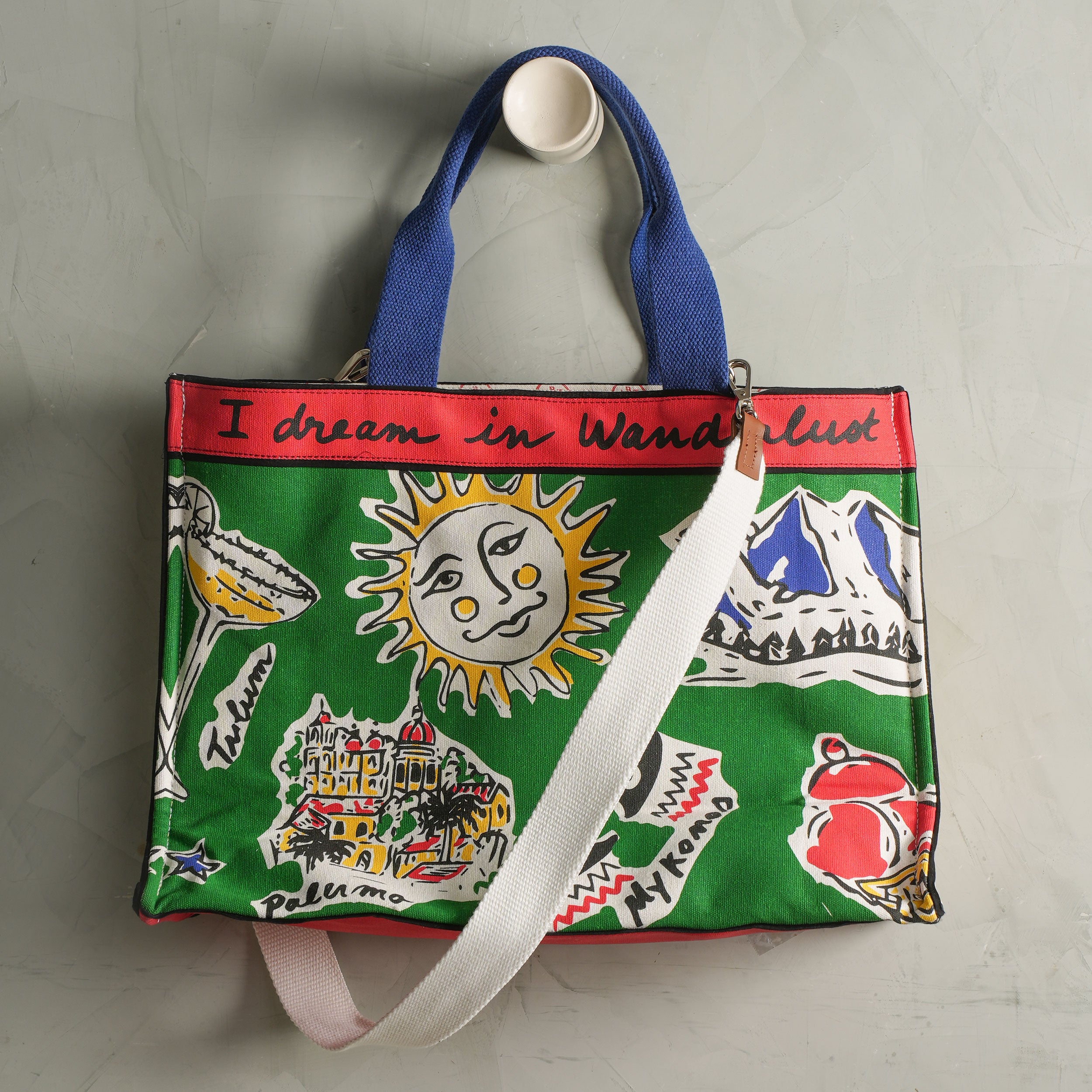 Buy Multicolour Wanderlust tote | Art-chives India | Le Mill