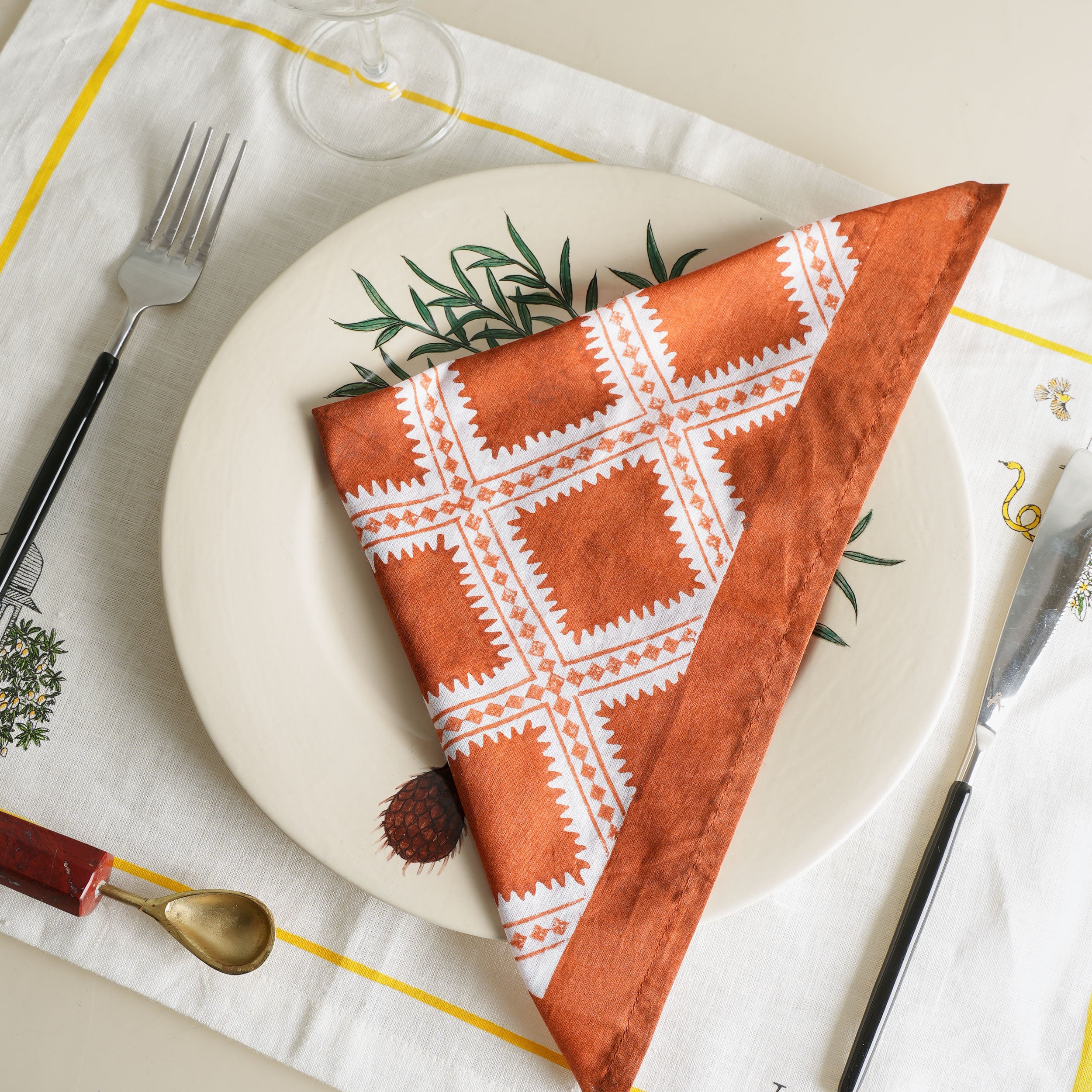 Rust Nomadic Star Napkins - Set of 2 – Le Mill